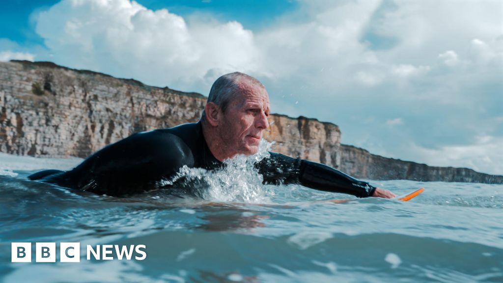 Myeloma: Sea is a sanctuary for surfer living with cancer
