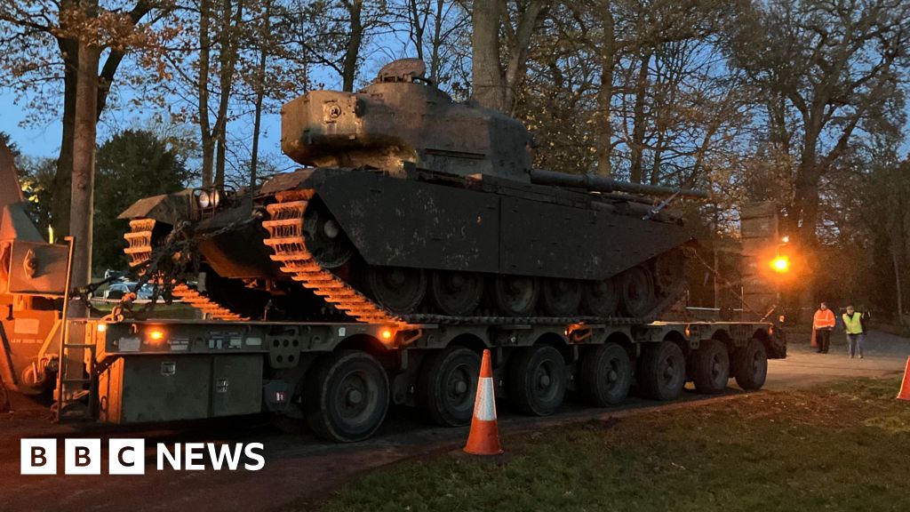 Cold War tank reports for duty at Thoresby Park museum