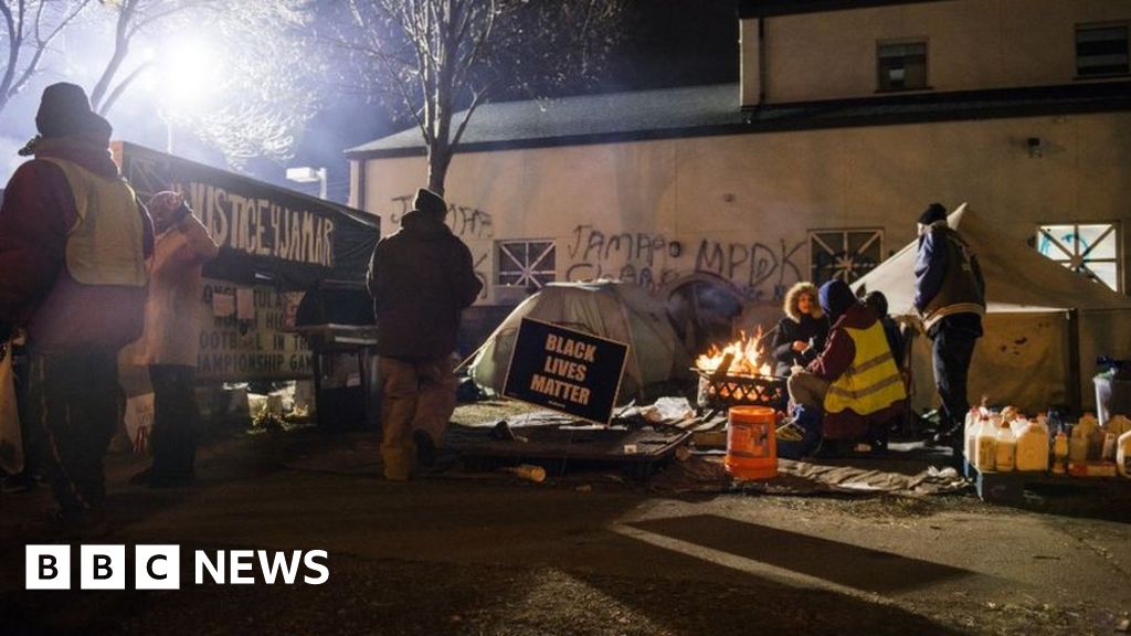 Minneapolis protests: Four charged in 'racially motivated' shooting ...