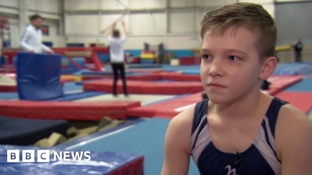 Gymnastics success for Hull boy Max Clark who lost leg in crash - BBC News