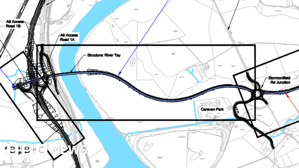 £113m Cross Tay Link Road route approved - BBC News