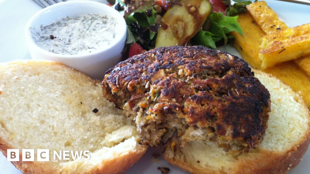 Bug burger served up at St Davids insect restaurant - BBC News