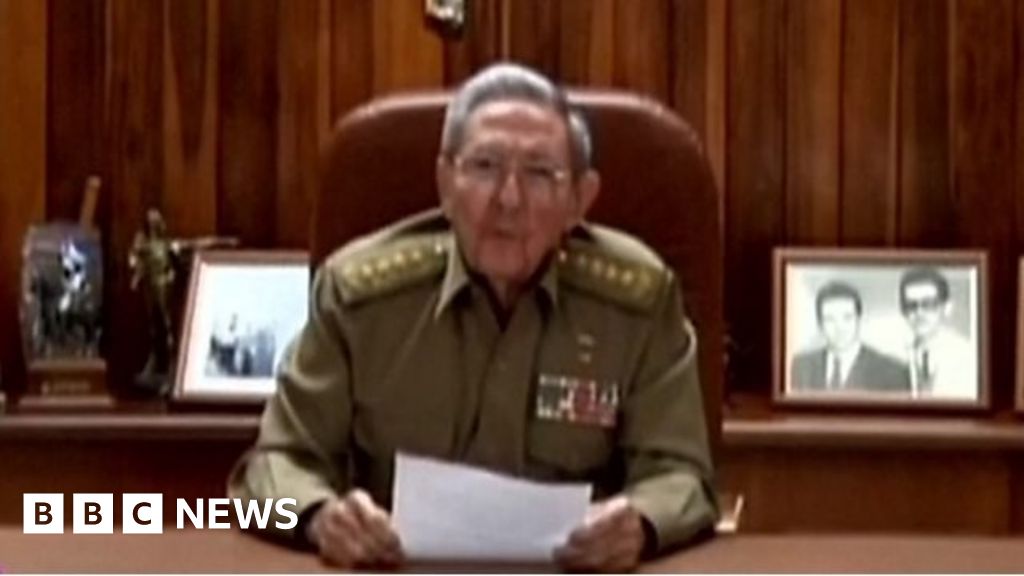 Raul Castro announces death of Fidel Castro - BBC News