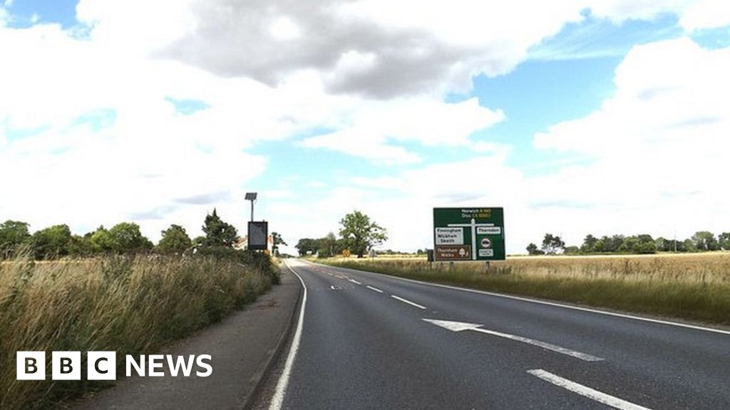 Suffolk A140 crash: Female passenger, aged in 20s, dies at Stoke Ash ...