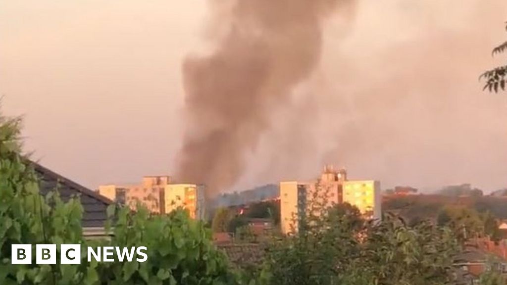 Fires break out at former quarry site in Rubery - BBC News