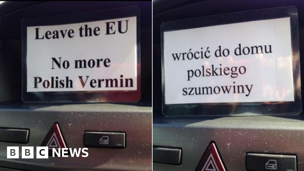 Huntingdon 'Polish vermin' cards case remains a mystery - BBC News