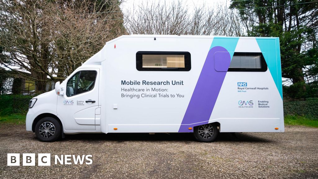 Clinical research van reaching rural communities in Cornwall