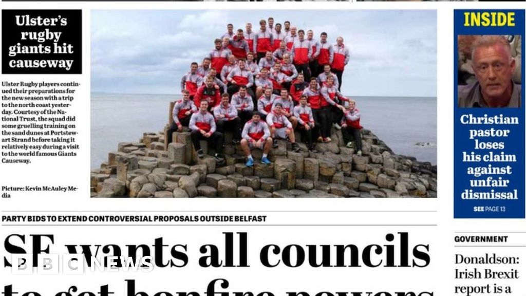 NI newspaper review: Secret tapes and having baby at 61 - BBC News