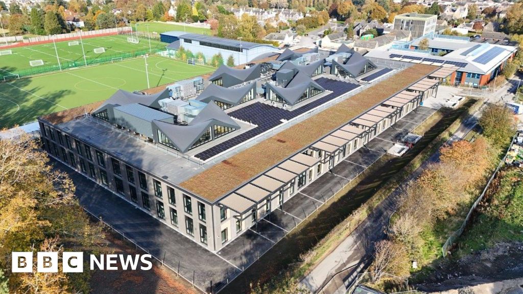 Fire-hit Peebles High School's replacement opens its doors