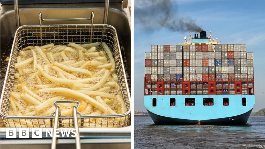Could chip fat help dirty shipping clean up its act? - BBC News