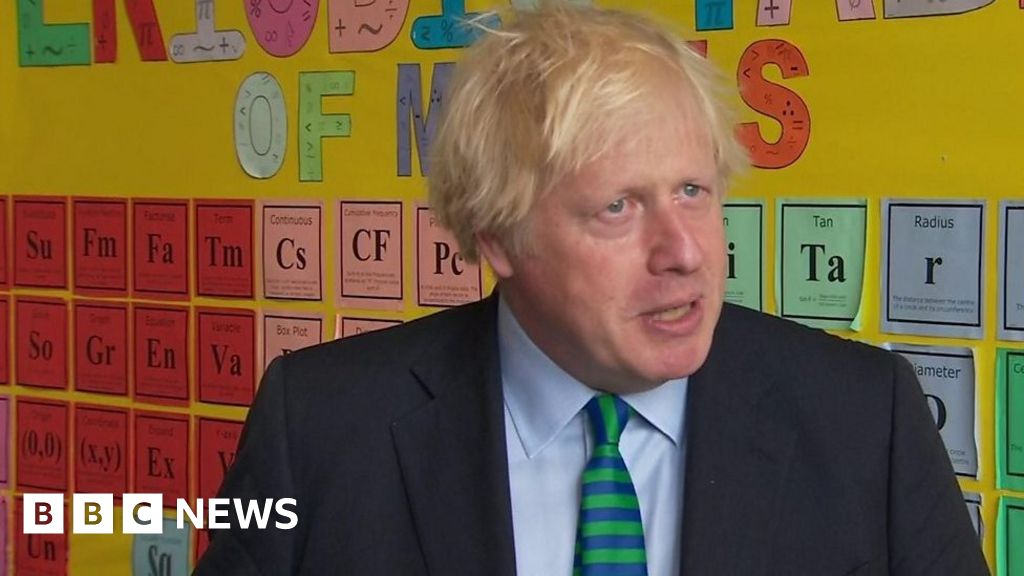 Boris Johnson on pupils wearing face masks in classrooms