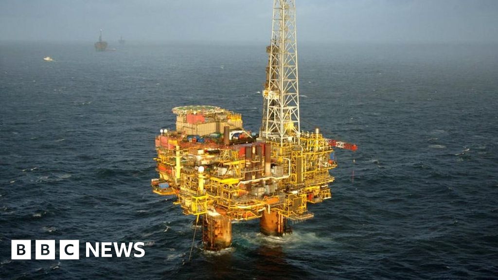 Repair work begins on Brent Bravo platform leg - BBC News