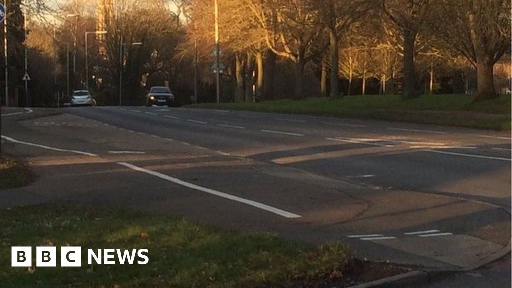 Woman hit by police car in Rugby seriously hurt - BBC News