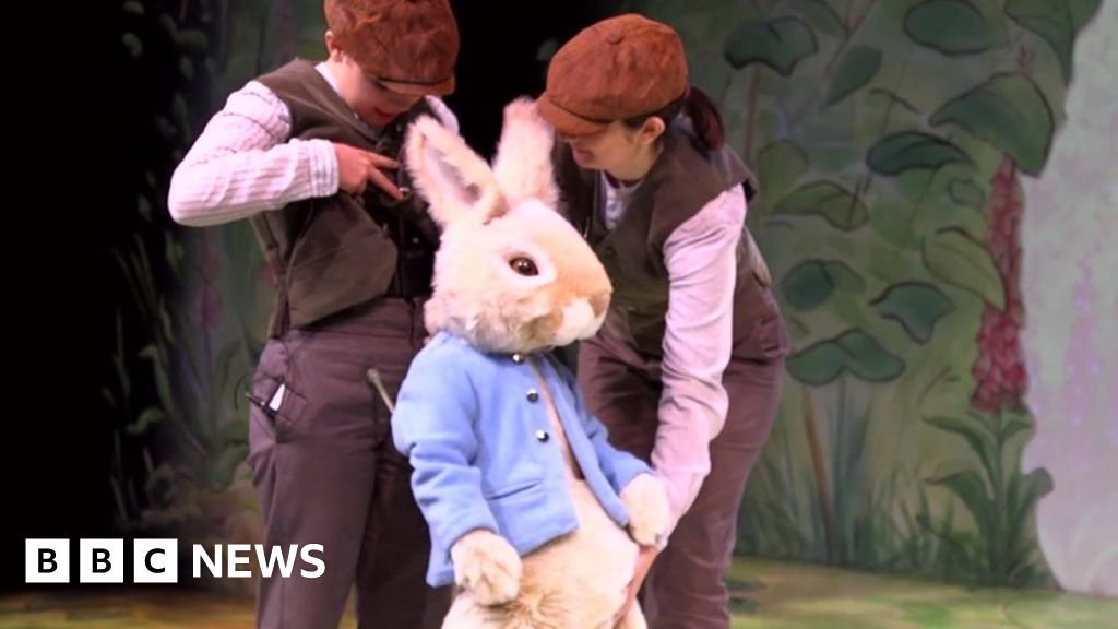 Beatrix Potter birthday celebrated with Peter Rabbit play - BBC News