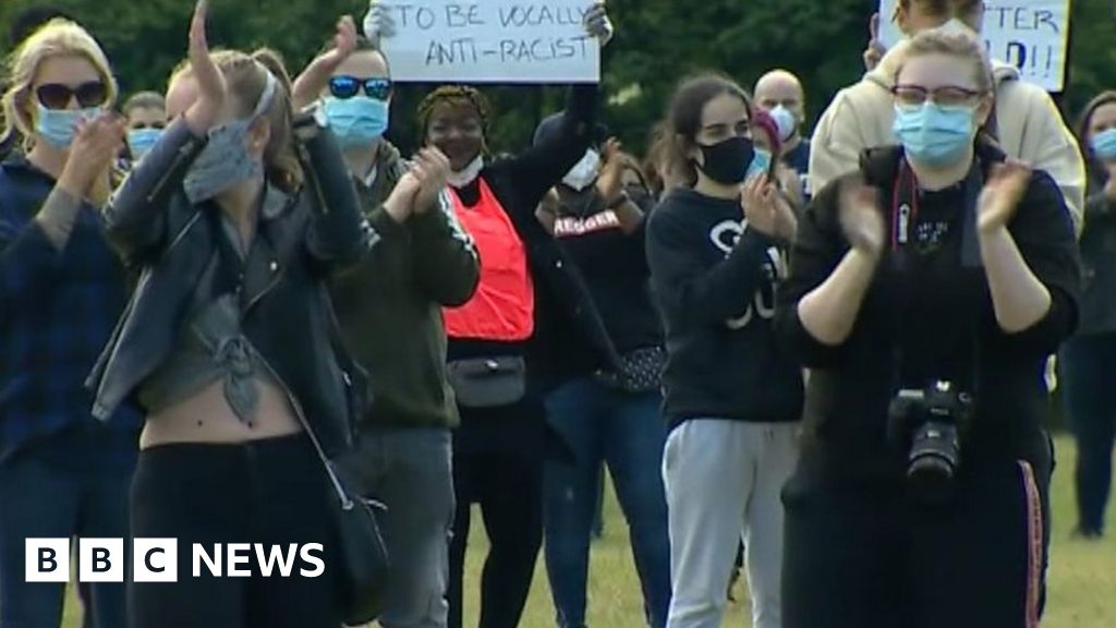 George Floyd: Further Welsh Black Lives Matter protests - BBC News