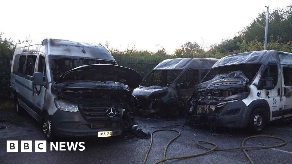 Taunton fire: Seven specially-adapted minibuses destroyed