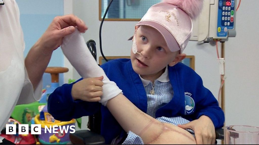 Girl has leg reattached backwards after cancer surgery - BBC News