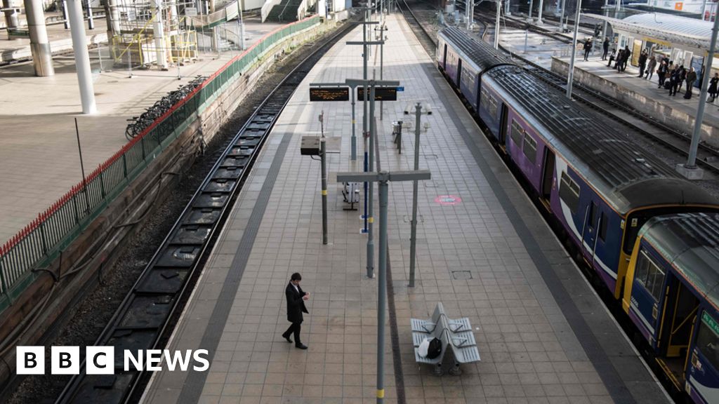 Northern, Southern rail and Merseyrail staff on strike - BBC News