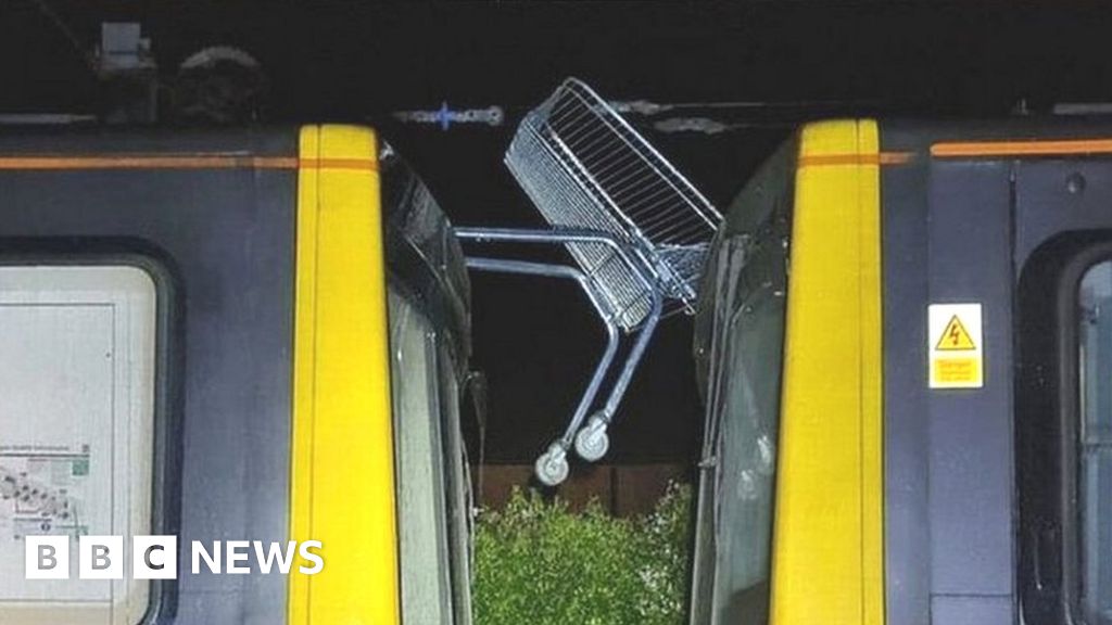 Shopping trolley thrown at Metro train 'could have caused derailment'