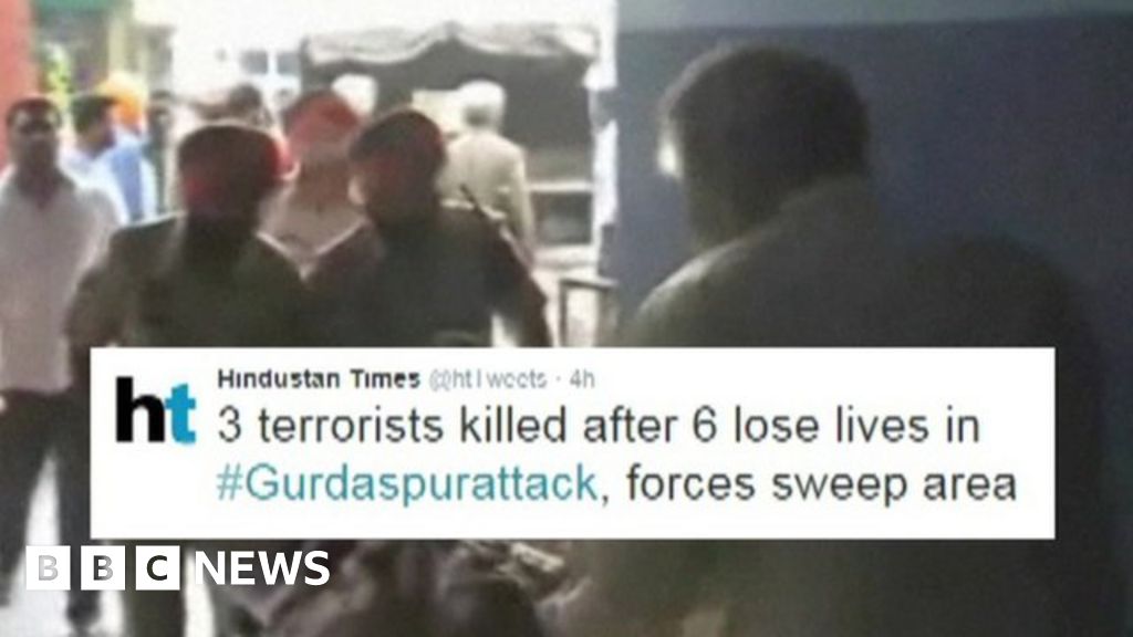 India police siege: How the attack unfolded on Twitter - BBC News