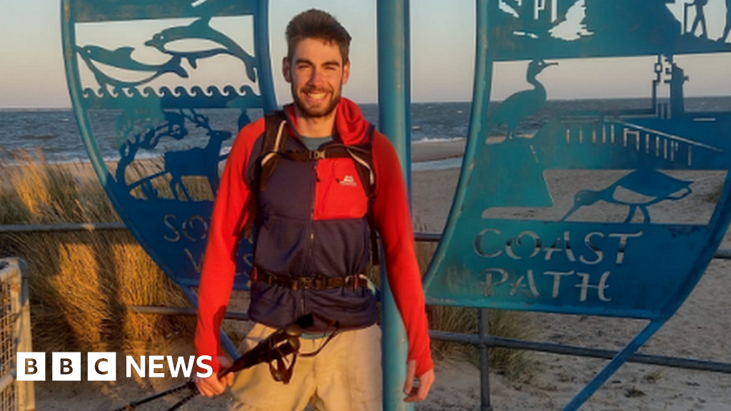 Paramedic completes 'journey of my life' coastal trek - BBC News