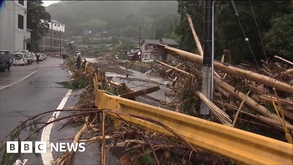 Japan floods: 155 killed after rainfall and landslides - BBC News