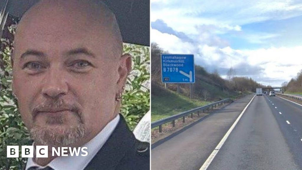 Police name lorry driver killed in M74 crash
