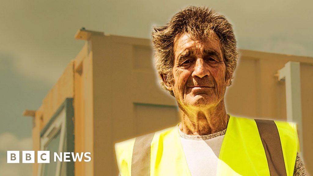 The homeless men building their homes from shipping containers - BBC News