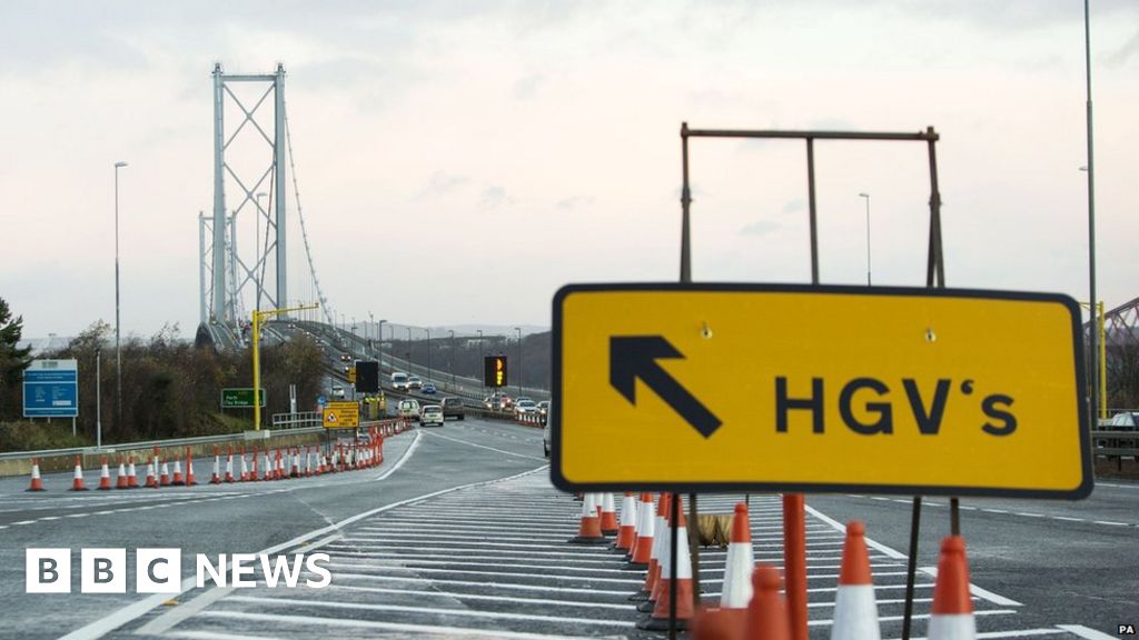 HGV driver charged with flouting bridge ban - BBC News