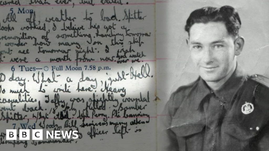 Dorset solider's illegal D-Day diary revealed in new book - BBC News