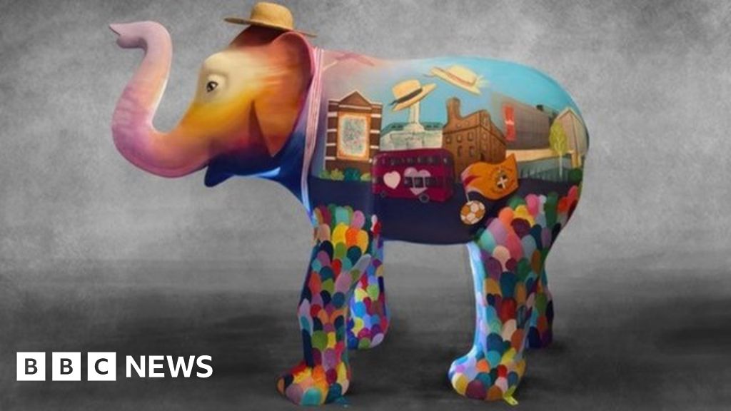 Luton elephant statue tours to showcase best of town - BBC News