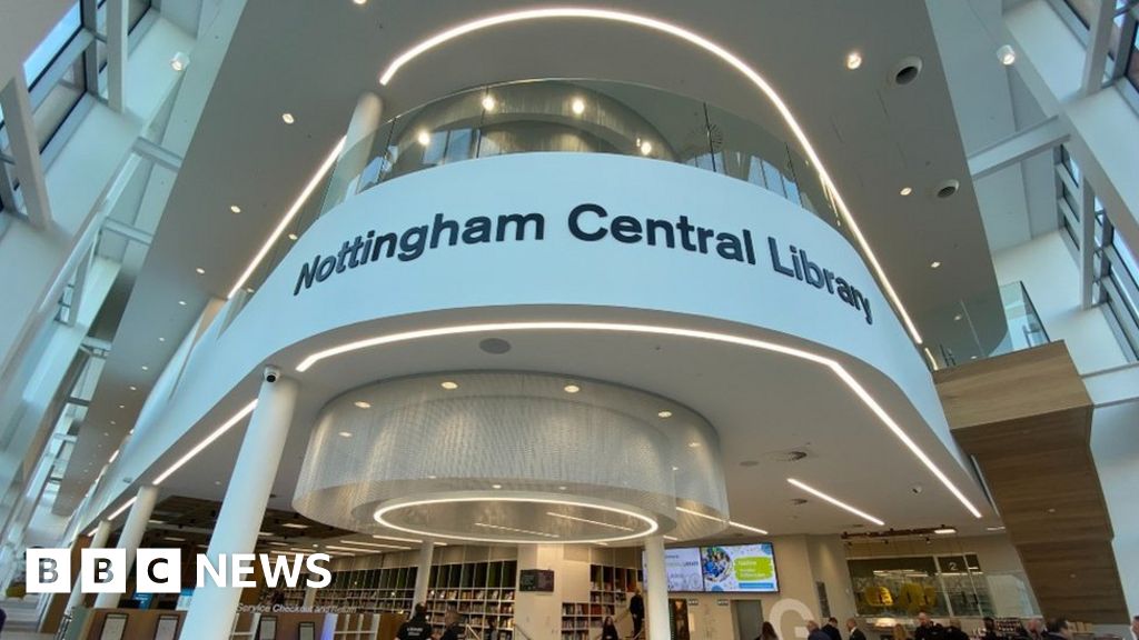 Nottingham's delayed £10m library officially opens - BBC News