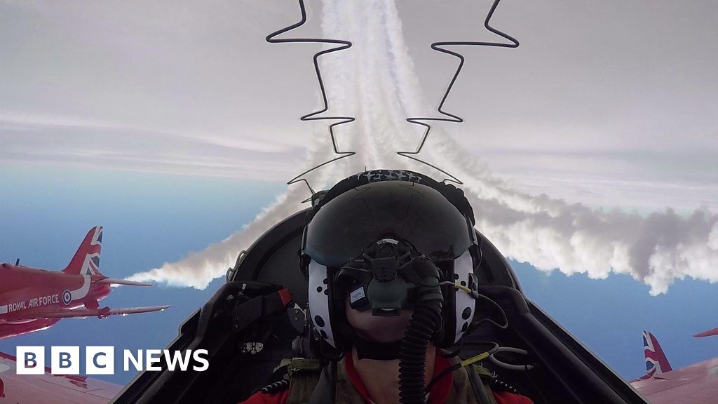 Red Arrows: View from cockpit for team's first China flight - BBC News