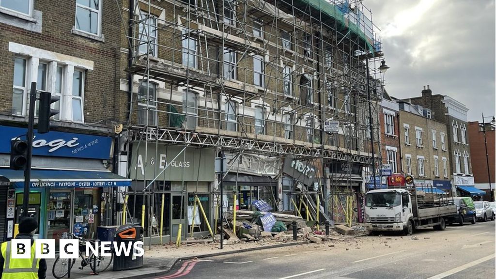 Stoke Newington: People evacuated as building partially collapses - BBC ...