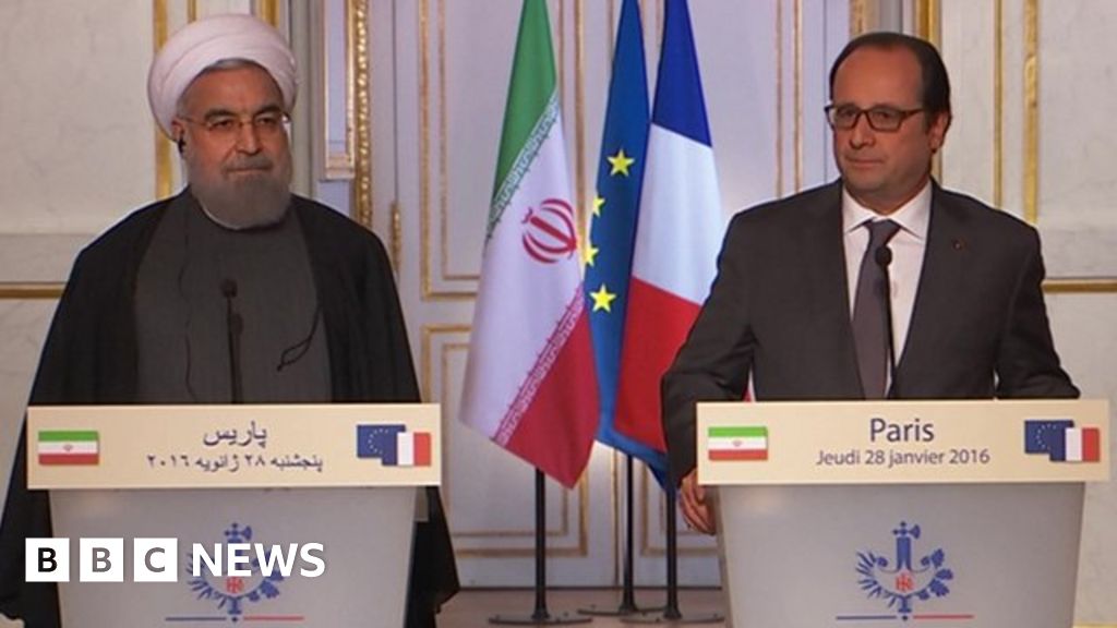 Iran's President Rouhani hails Iran-France ties - BBC News