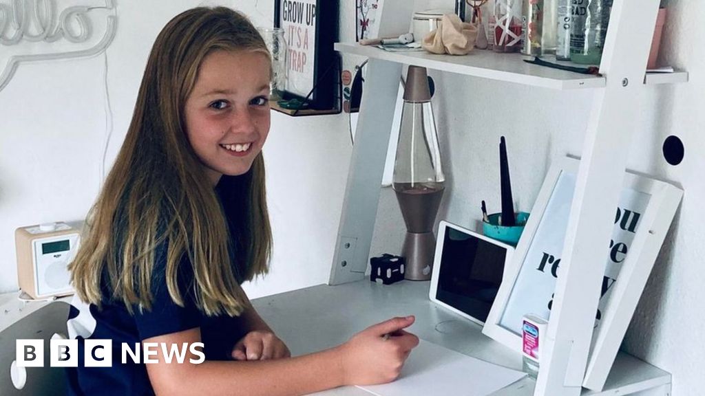 Riseley artist, 11, 'overwhelmed' with house drawing requests - BBC News