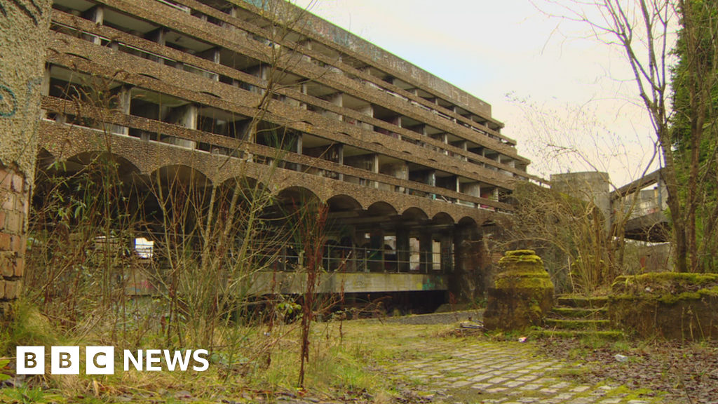 Modernist ruin given away by Catholic church after years of decay - BBC ...