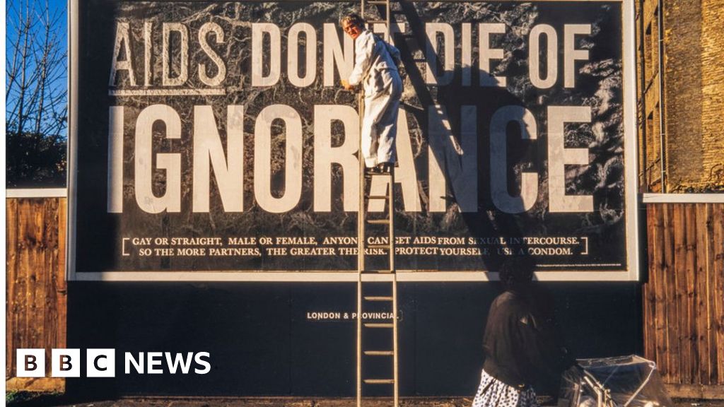 HIV stigma campaign 40 years after tombstone ads - BBC News