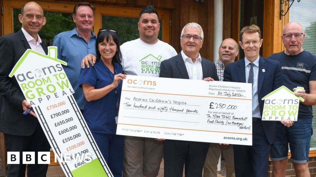 Acorns Children's Hospice receives huge £280k donation - BBC News