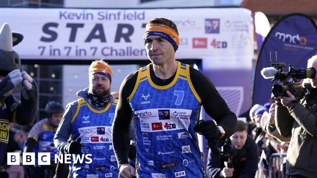Leeds Rhinos star Kevin Sinfield begins new ultra-marathon challenge ...