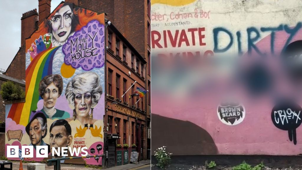 Arrest after Manchester LGBT murals defaced with homophobic graffiti ...