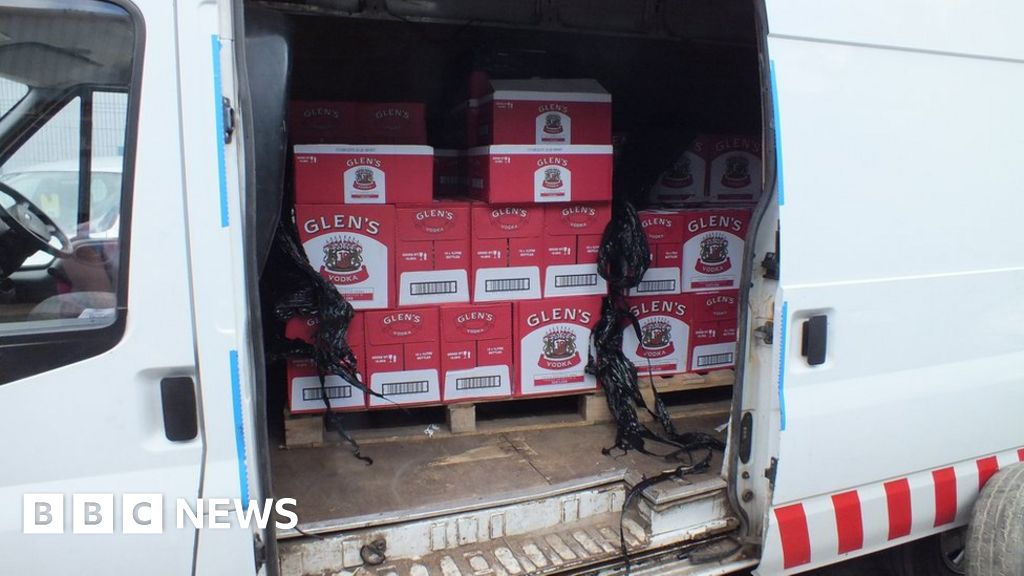 Van Driver Sentenced Over 840 Illegal Vodka Bottles Bbc News