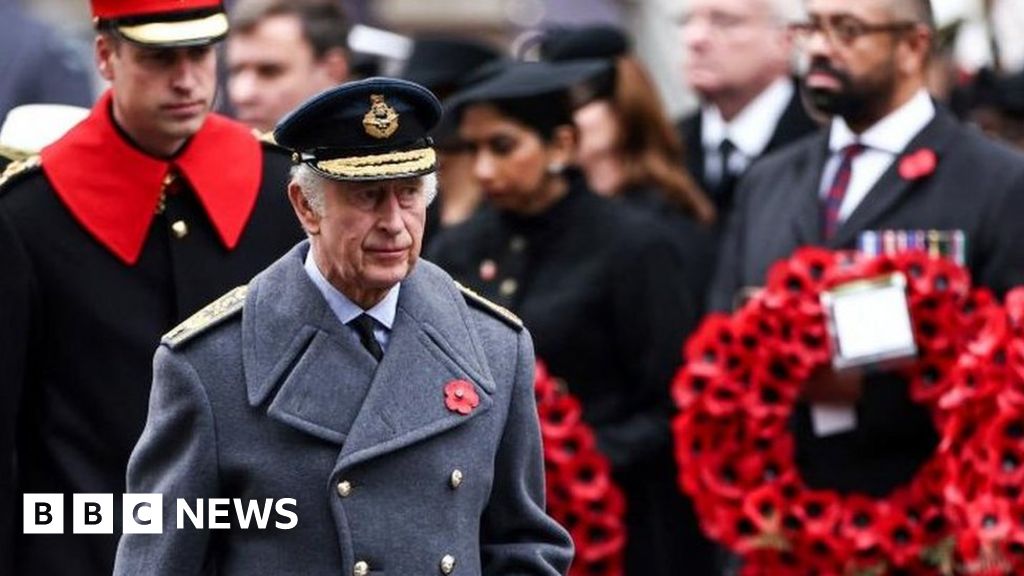 King Charles leads memorial service at Cenotaph for Remembrance Day