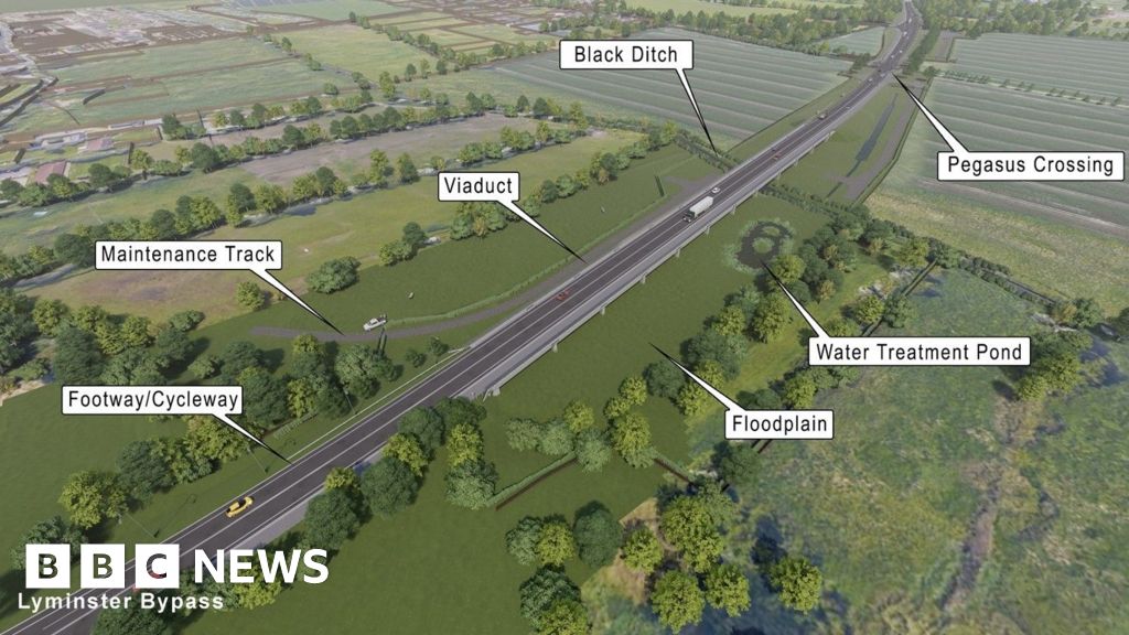 Lyminster Bypass: Council warns of overnight closures and noise - BBC News