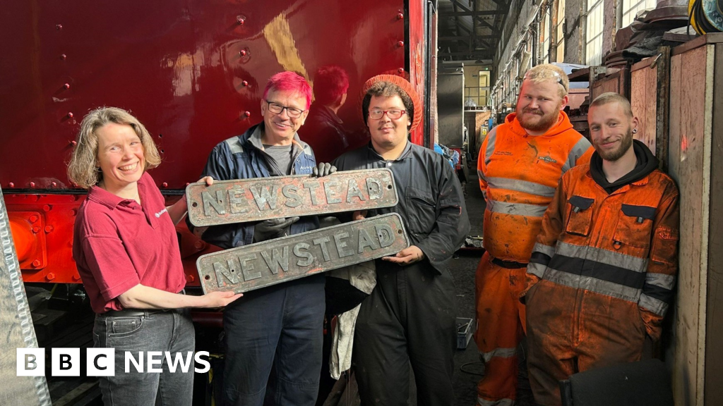Nottingham auctioneers reunite name plates with 'lost' steam engine