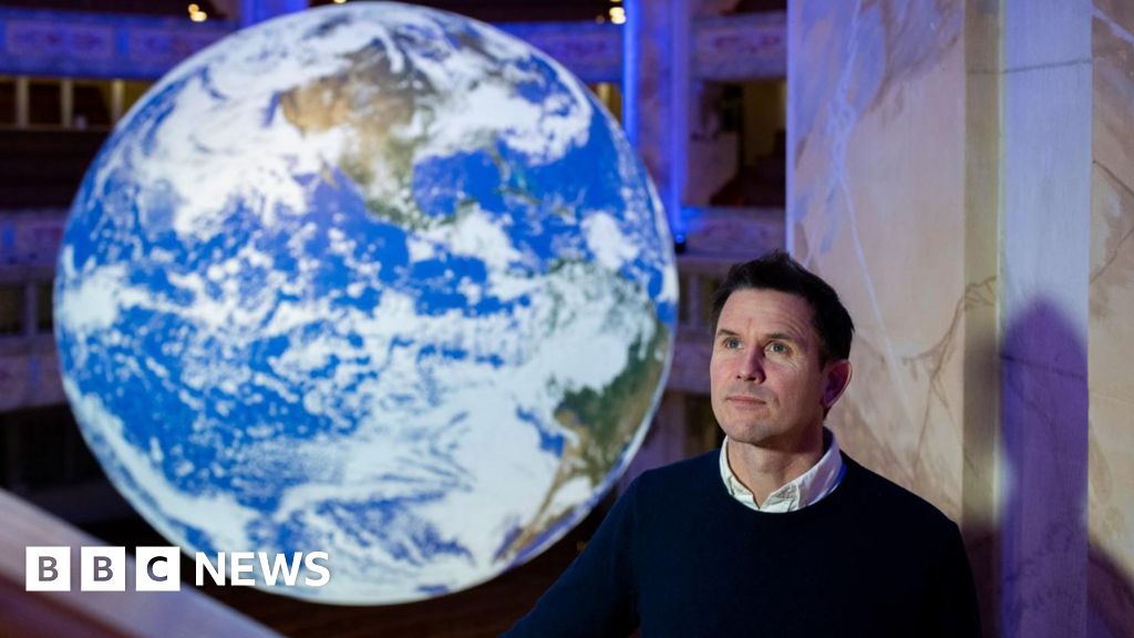 Globe sculpture aims to lift spirits and focus minds, artist says - BBC ...