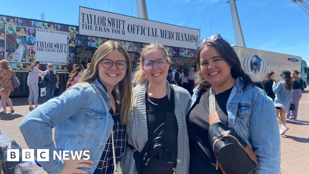 International Taylor Swift fans come to Cardiff for Eras Tour - BBC News