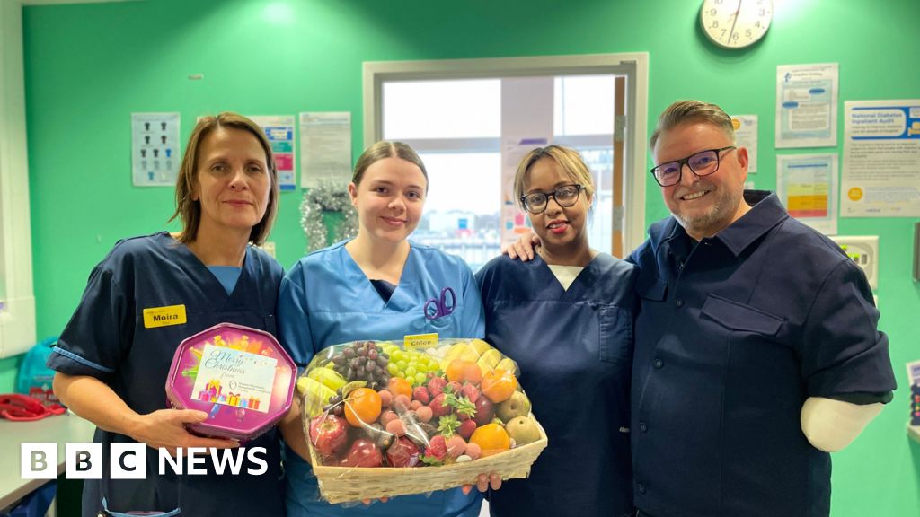 Ex-Staffordshire chef Matt Davies thanks nurses who saved life