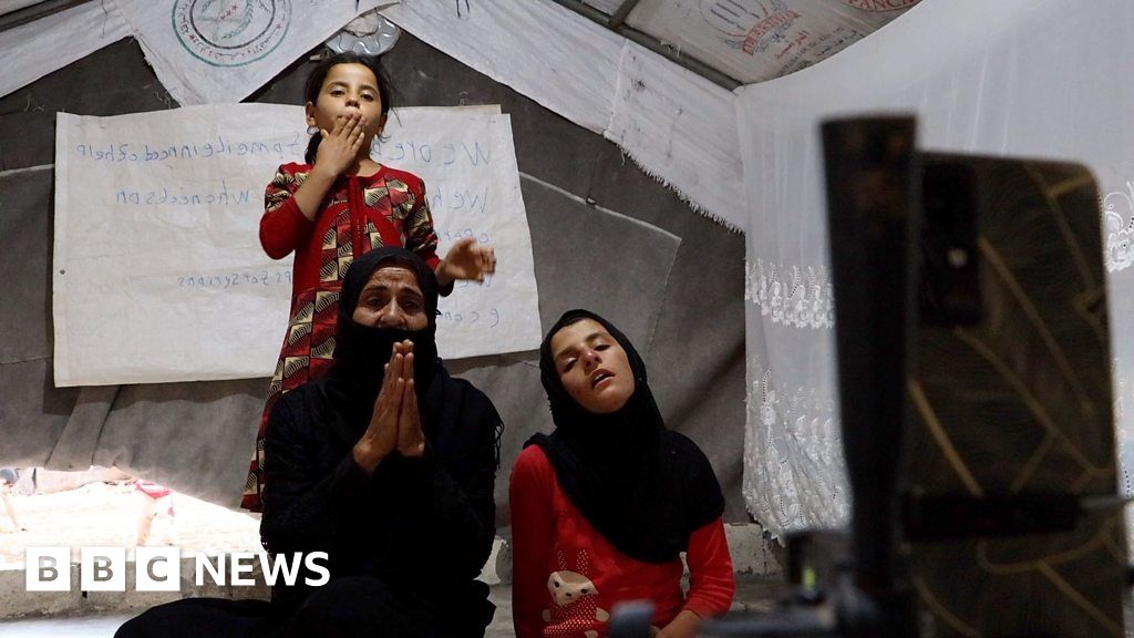 The families begging on TikTok - BBC News