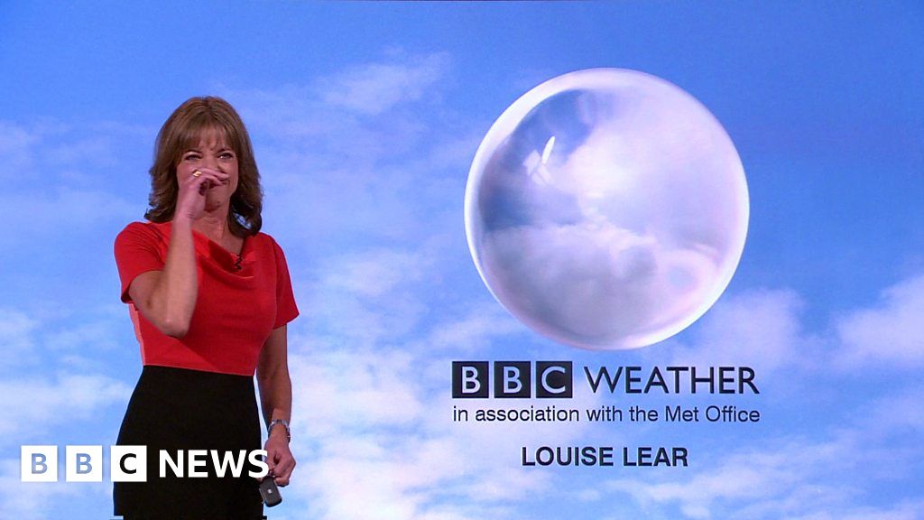 Weather presenter gets the giggles - BBC News